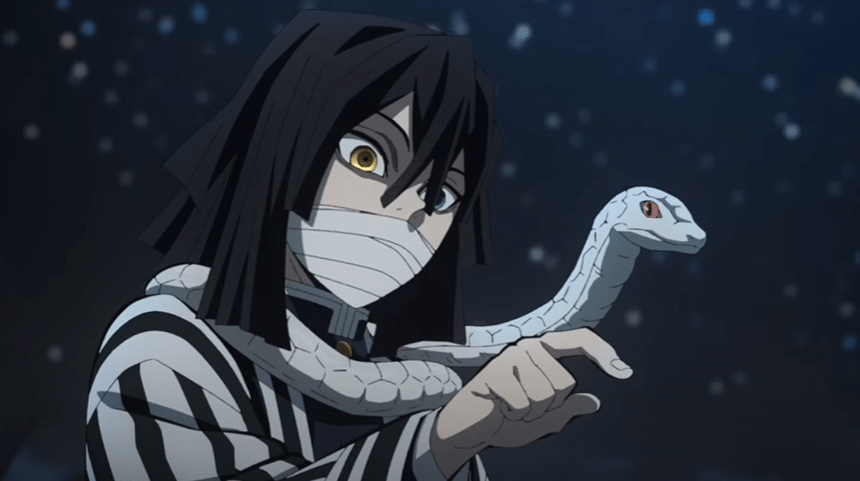Bandage On Mouth And With A Pet Snake: The Odd Fashion Of Obanai Iguro ...